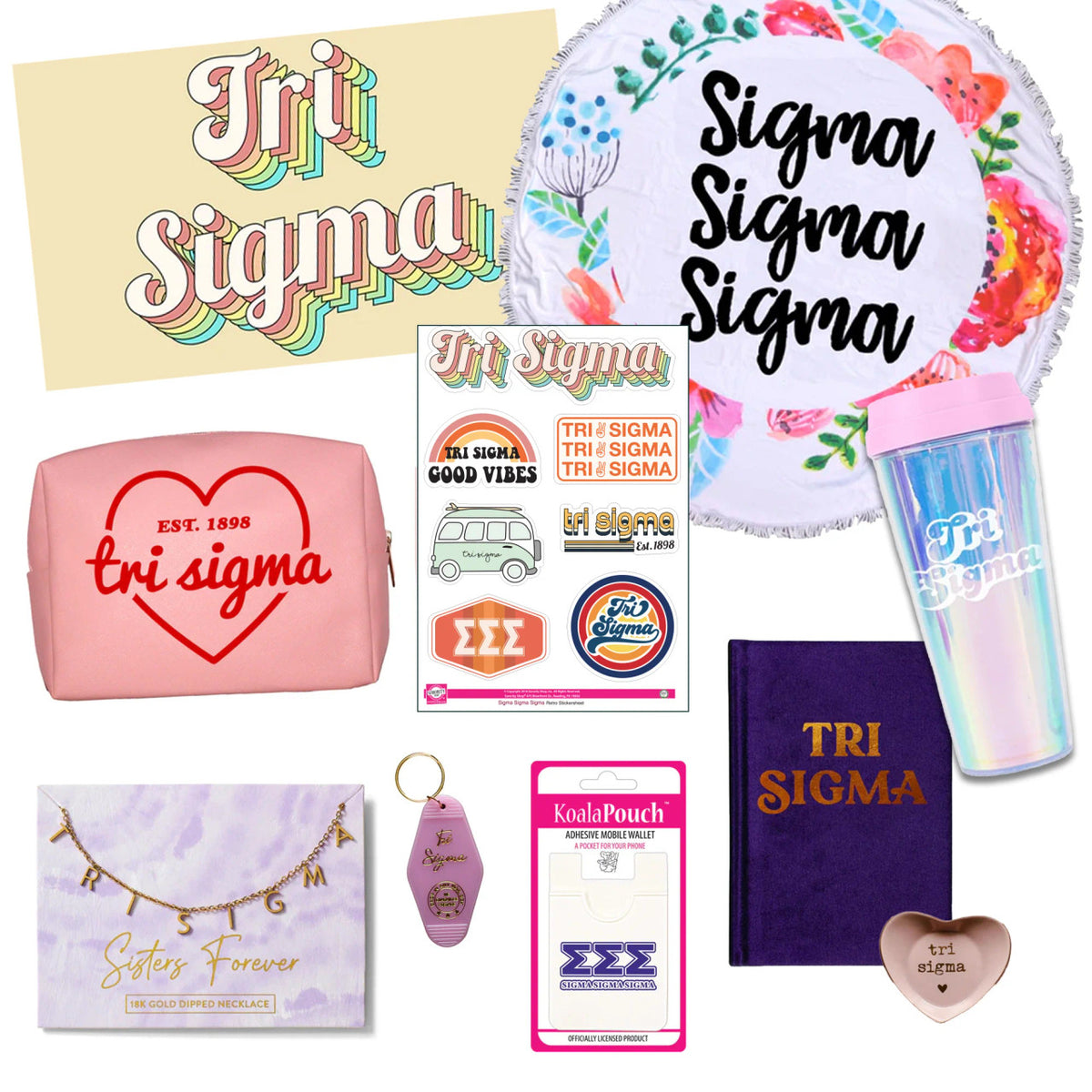Sigma Sigma Sigma Celebrate Sisterhood Sorority Gift Box - 10 Items ...