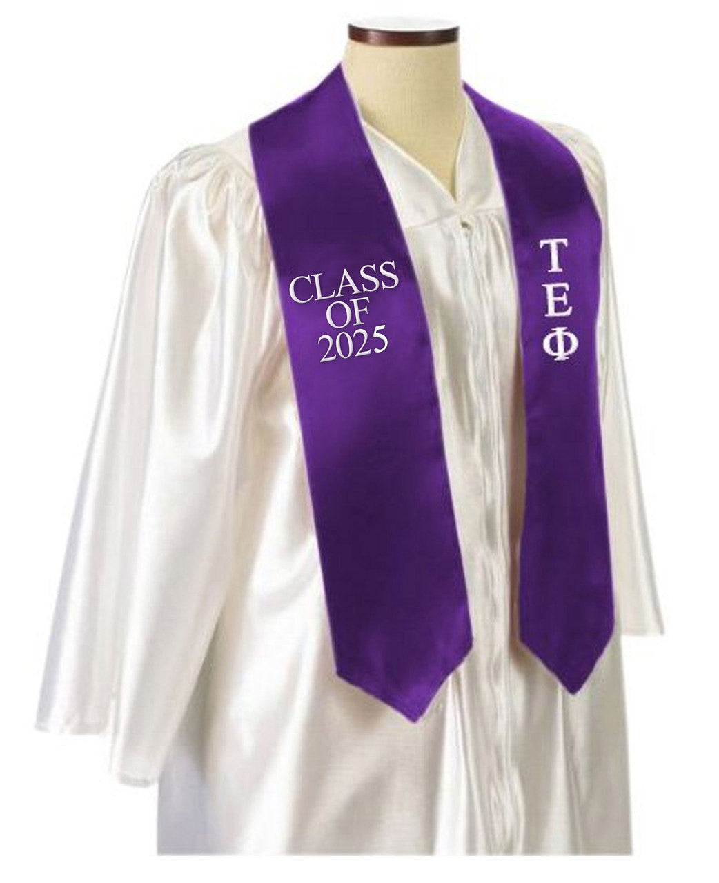Tau Epsilon Phi Embroidered Graduation Sash Stole — GreekU