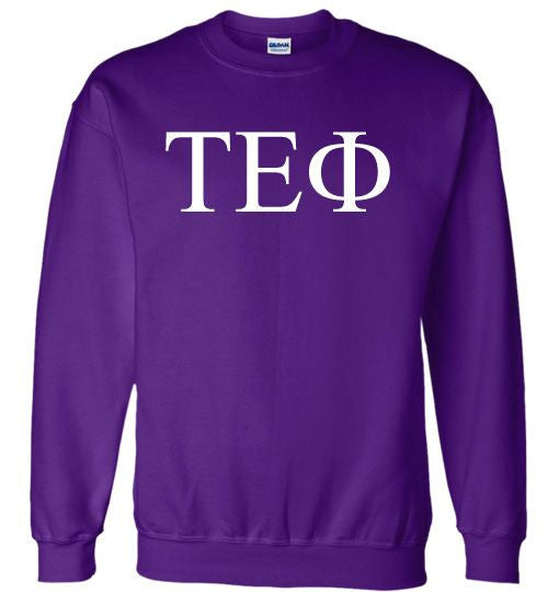 Tau Epsilon Phi Lettered World Famous Greek Crewneck — GreekU