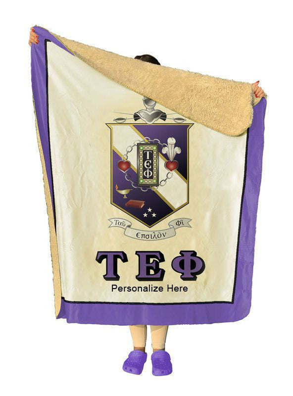 Tau Epsilon Phi Sherpa Lap Blanket — GreekU