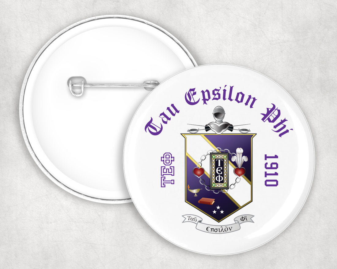 Tau Epsilon Phi Classic Crest Button — GreekU