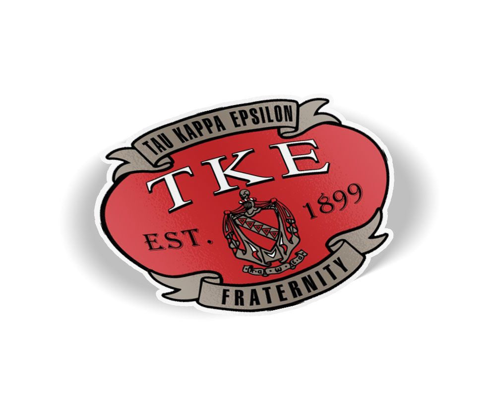 Tau Kappa Epsilon Banner Crest - Shield Decal — GreekU