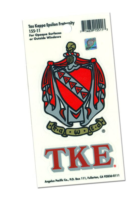 Tau Kappa Epsilon Tau Kappa Epsilon Crest - Shield Decals — GreekU