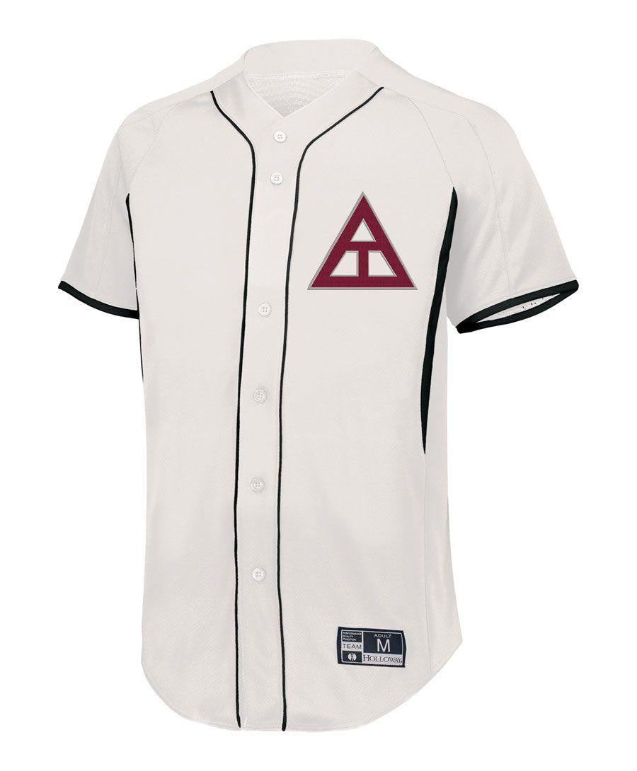 Triangle Lettered Baseball Jersey — GreekU