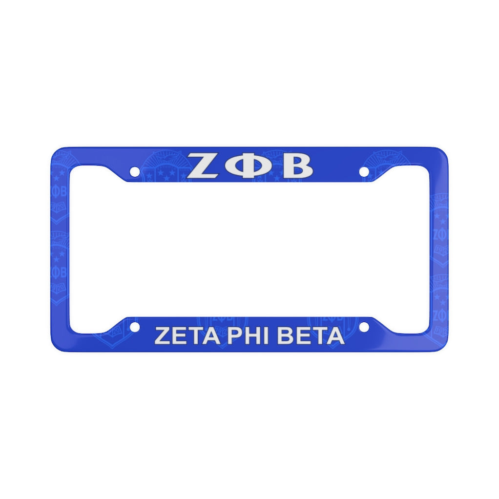 Zeta Phi Beta Zeta Phi Beta New License Plate Frames — GreekU