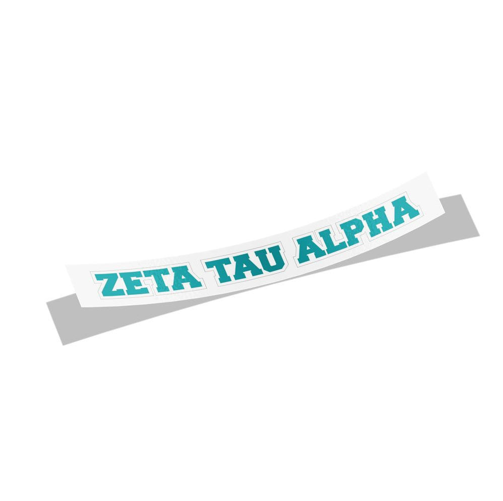 Zeta Tau Alpha Long Window Sticker — GreekU