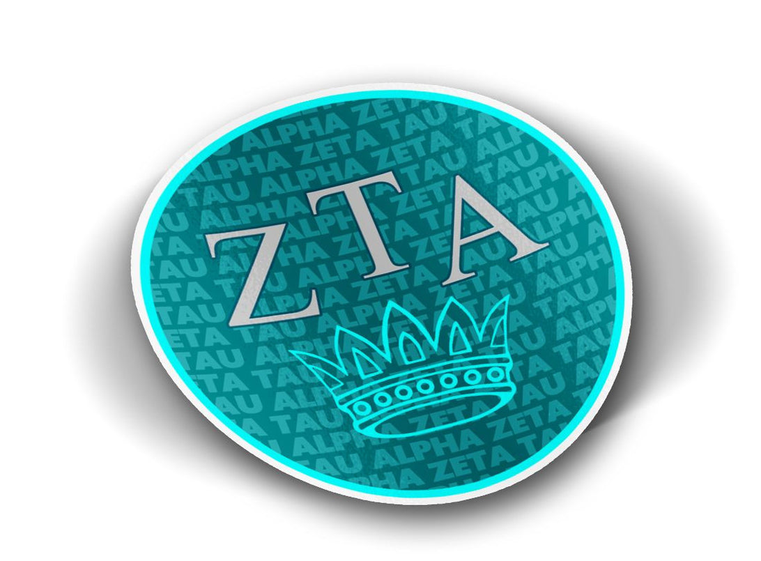 Zeta Tau Alpha Zeta Tau Alpha Mascot Round Decals — GreekU
