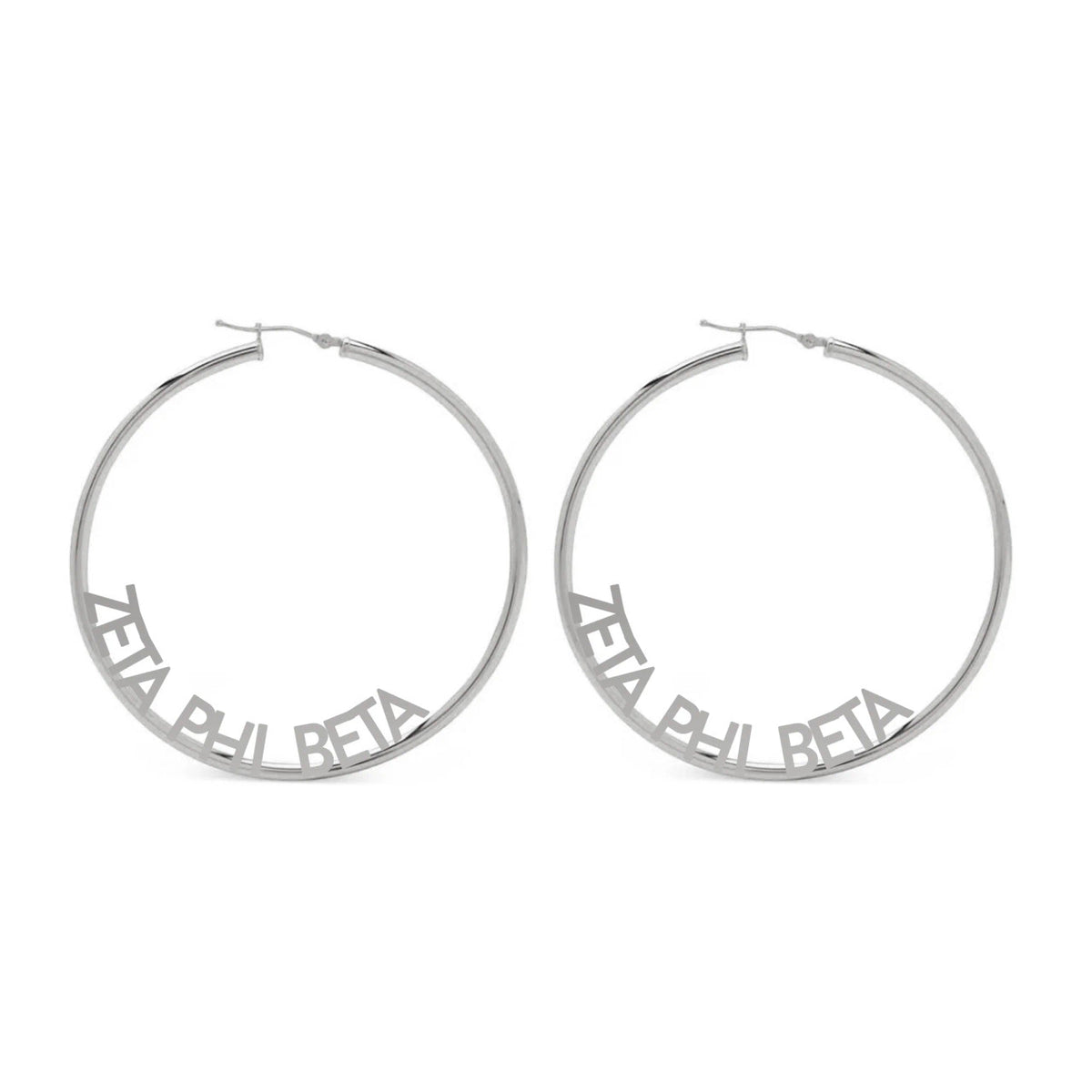 Zeta Phi Beta Zeta Phi Beta Hoop Earrings — GreekU